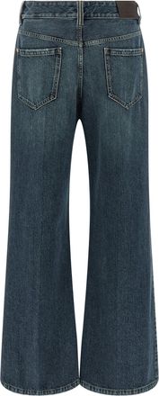 Brunello Cucinelli Contemporary Loose Stone-Washed Denim Jeans - Blue