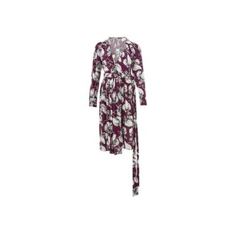 Lardini Elegantes Blumen Wickelkleid - - Dresses - Damen - Mehrfarbig - S