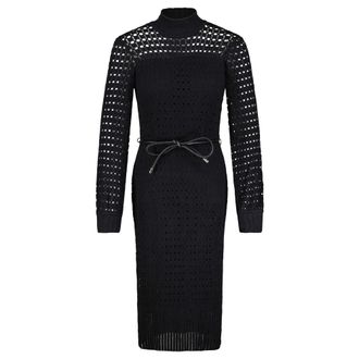 Ana Alcazar Kleid im geh&auml;kelten Design - - Dresses - Damen - Schwarzk - XL