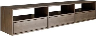 Selsey TV Lowboard - Farbe Wisconsin-Walnuss Moderne Fernseher Kommode 150 x 30 x 30 cm (BxTxH) TV Unterschrank für Wohnzimmer Schrank mit Klappen Push to Op