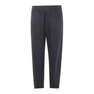 Emporio Armani Texturierte Strickhose - - Trousers - Herren - Schwarzk - L