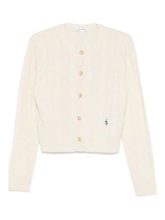 Sporty & Rich Src Cableknit Cashmere Cardigan