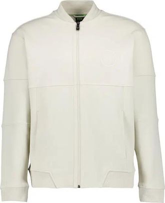 HUGO BOSS Herren Sweatjacke beige unifarben