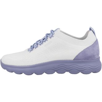 Geox Damen D SPHERICA Sneaker, Off White/LT Violet, 40 EU