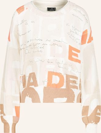 Monari Monari Pullover Mit Schmucksteinen beige