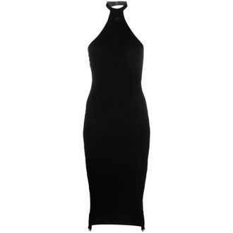 Courr&egrave;ges Strickkleid mit Glitzerdetails - - Dresses - Damen - Schwarzk - L