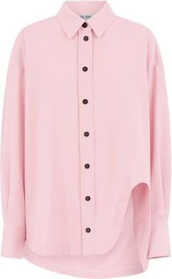 The Attico Chemise droite en laine vierge m&eacute;lang&eacute;e