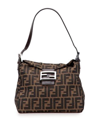 Fendi sac porté épaule Double Flap Zucca (20e siècle) - Marron