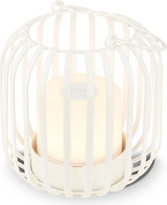 Briloner Mini LED Tischlampe Kabellos mit Metallkorb, Dimmbare Nachttischlampe Touch, Schreibtischlampe, Leselampe, Tischleuchte Outdoor & Indoor, Camping Lamp