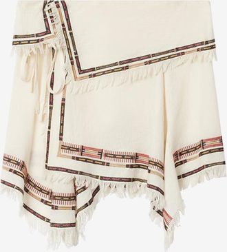 Isabel Marant Jupe Feriel - Femme - &Eacute;cru - Taille34 - Isabel Marant - Collection &Eacute;t&eacute; Femme - Nouvelle Collection Capsule La Riviera