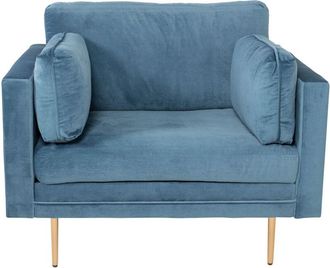 ebuy24 Boom Sessel Velour blau