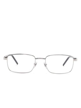 Gucci lunettes de vue à monture rectangulaire - Argent