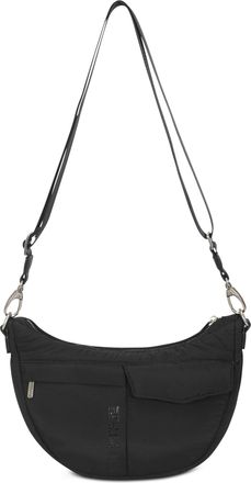 Expatrié Crossbody Bag Damen Schwarz - Vivy - Puffer Moon Bag - Umhängetasche im Halbmond Stil - Cross Body Handtasche mit Verstellbarem Gurt - Wasserabweisend