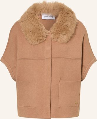 Joseph Ribkoff Strickjacke Mit Kunstfell braun