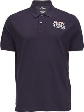 s.Oliver 2156889 Polo avec imprimé Peanuts, Violet 48d1, 3XL Hommes