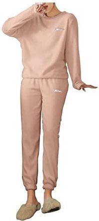 Generic V&ecirc;tements de sport pour femme avec pantalon - V&ecirc;tements dhiver en peluche pour femme - Ensemble de v&ecirc;tements de d&eacute;tente - Ensemble de jogging pour le 