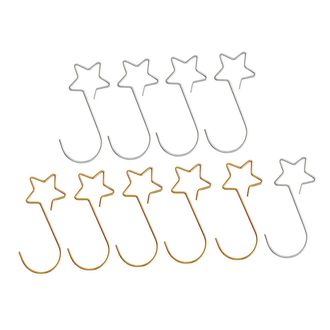BESPORTBLE 40st&uuml;cke Form Haken aus Metall f&uuml;r Christbaumschmuck Weihnachtsbaumdekorationen mit Sterndesign zum Aufh&auml;ngen von Ornamenten