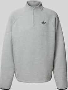 adidas Originals Sweatshirt mit Label-Stitching und Stehkragen