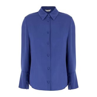 Max Mara Femme, Blouses et Chemises, Bleu, Taille: 42 FR Mxpvoliera Shirt