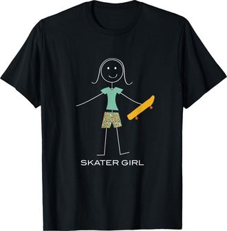 Whyitsme Design Lustige Frauen Skateboarding, M&auml;dchen Skateboarder Geschenk T-Shirt