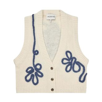Munthe Femme, Pulls, Beige, Taille: 42 FR Hauts