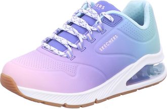 Skechers Damen UNO 2-Color Waves Sneaker, Blau/Mehrfarbig, 36 EU