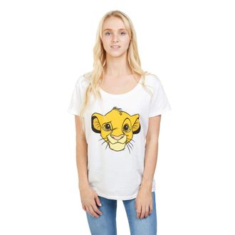 Disney Damen Lion King Simba T-Shirt, Weiß (White Wht), 42 (Herstellergröße: X-Large)