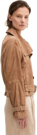 Marc O'Polo Lederjacke aus softem Ziegenvelours-Leder