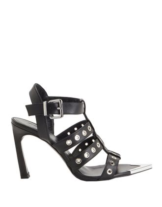 8 by YOOX LEATHER HIGH SANDAL POINTED TOE