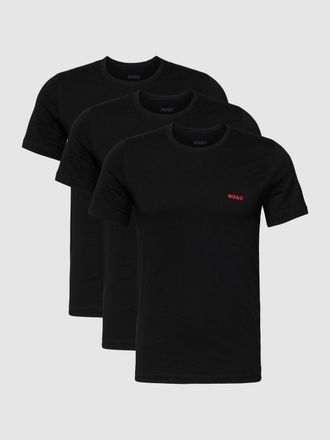 HUGO BOSS T-Shirt mit Label-Print im 3er-Pack