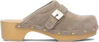 Scholl Sandalen - Pescura Clog With 50Mm Heel - Gr. 40 (EU) - in Beige - für Damen