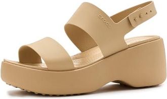 Crocs Femme Brooklyn Sky Sandal Talon, Noix de cajou, 41 EU