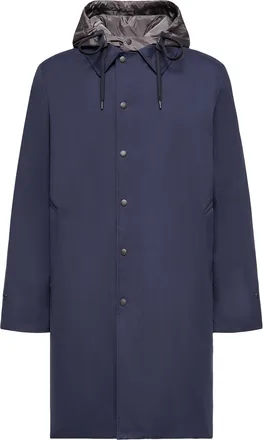 Moncler Moncler Kervoyal Hooded Long Down Parka Jacket, Men, Blue, Size: 1