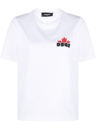 Dsquared2 t-shirt en coton à logo imprimé - Blanc