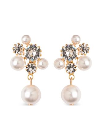 Jennifer Behr boucles doreilles Bristol - Blanc