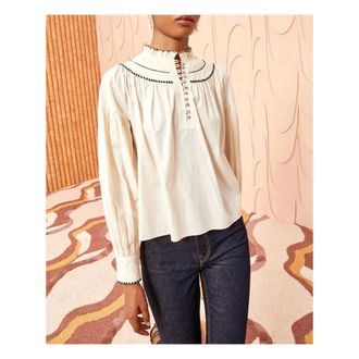 Ulla Johnson Blouse Lennie Popeline de Coton Ulla Johnson