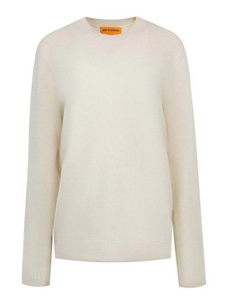 Guest In Residence Pull Col Rond - Beige Clair