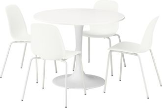 IKEA DOCKSTA / LID&Aring;S Tisch und 4 St&uuml;hle
