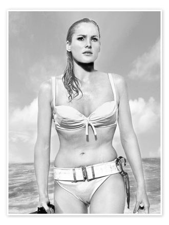 Posterlounge Ursula Andress Poster 30 x 40 cm Schwarz-Weiß Wandbilder Wanddeko