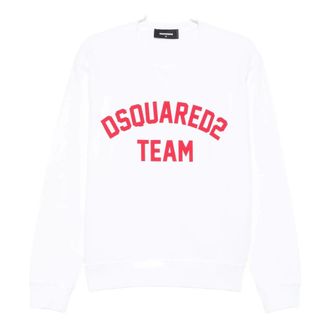 Dsquared2 Stylischer Sweatshirt f&uuml;r M&auml;nner - - Sweatshirts & Hoodies - Herren - Wei&szlig; - M