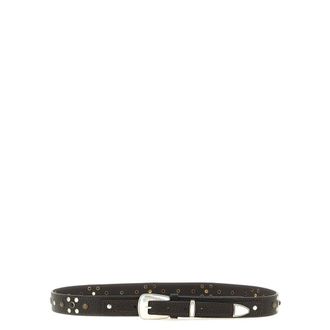 Christophe Lemaire Homme, Accessoires, Brun, Taille: 90 CM Western Hammered Leather Belt