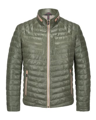 Milestone Gesteppte Lederjacke mit Sorona-Isolation in