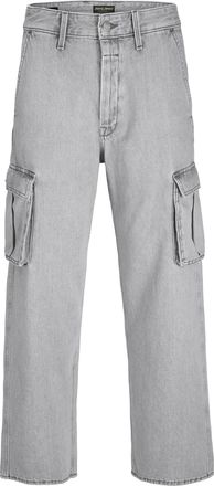 Jack & Jones Herren Jjialex Jjcargo Mf 313 Styd Ln Jeans, Grey Denim, 33W / 34L