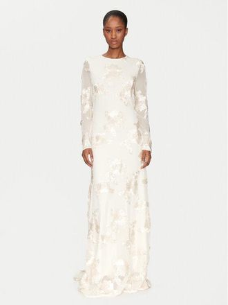 Vero Moda Abendkleid Floree 26036358 &Eacute;cru Regular Fit