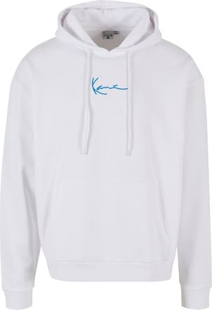 Karl Kani Herren Small Signature Blue Logo Hoodie White, XL