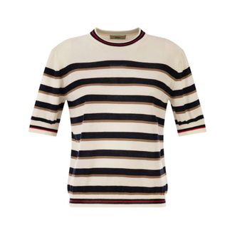 Herno Gestreiftes Strick-T-Shirt - - Knitwear - Damen - Mehrfarbig - L