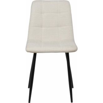 Clp Ensemble de 2 chaises de conception de conception moderne en Dine en différentes couleurs tissu colore : Crème