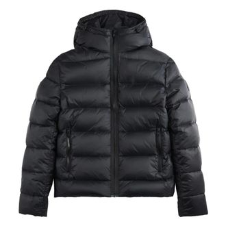 Fay Homme, Vestes, Noir, Taille: XL Db Front Feather Hood