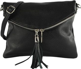 modamoda.de Modamoda de T07L / T139L - Petit sac &agrave; bandouli&egrave;re en cuir pour femme - 2 mod&egrave;les - Fabriqu&eacute; &agrave; la main en Italie, s