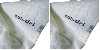 Samuel Lamont & Sons Poli Dri White Geschirrtuch, Baumwolle, wei&szlig;, Einheitsgr&ouml;&szlig;e (Packung mit 2)